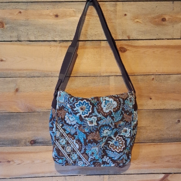Vera Bradley | Bags | Vera Bradley Java Blue And Brown Paisley ...